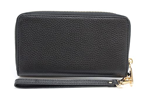 Large Pebbled Leather Smartphone Wristlet