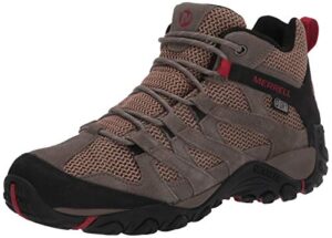 merrell mens alverstone mid waterproof hiking boot, boulder, 8.5 us