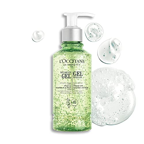 L’Occitane Gel-to-Foam Facial Cleanser, 6.7 Fl Oz