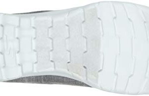 Skechers womens Go Walk Lite - 136001 Ballet Flat, Grey, 7.5 US