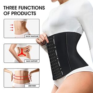 KIMIKAL Corset Waist Trainer for Women Waist Cincher Shapewear Fajas Colombianas Waist Trimmer Tummy Control Steel Bones Tops Bustiers Body Shaper