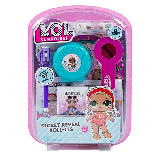 L.O.L. Surprise! Secret Reveal Roll-Its by Horizon Group USA,Unbag to Reveal Surprises.DIY Activity kit Includes Secret Decoder,Black Light Pen,Surprise Reveal Sheets,Scratch Art & More.