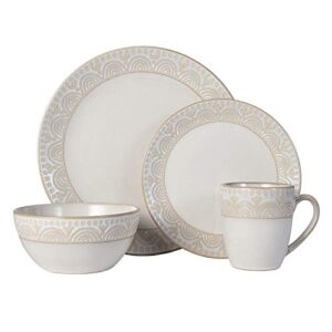 pfaltzgraff amelia cream 16-piece dinnerware set, assorted