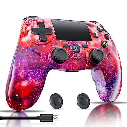 ISHAKO for PS4 Controller Wireless, Controller Gamepad Compatible with Playstation 4/Slim/Pro/PC/Android/Mac with Dual Vibration,6-Axis Motion Control,3.5mm Audio Jack,Multi Touch Pad,Share Button