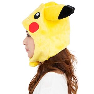 SAZAC Kigurumi Hat - Pokemon - Pikachu - Cozy Costume Beanie Cap - Adult Size