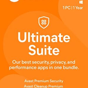 Avast Ultimate 2022 | Antivirus+Cleaner+VPN | 1 PC, 1 Year [Download]