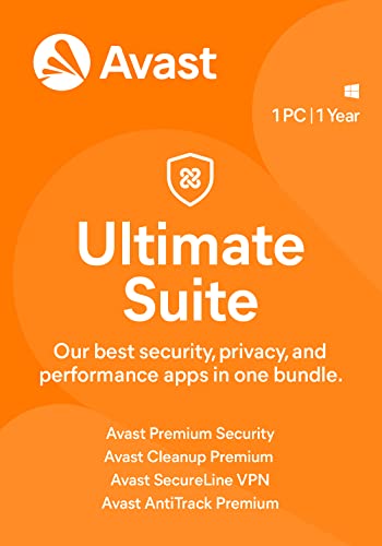 Avast Ultimate 2022 | Antivirus+Cleaner+VPN | 1 PC, 1 Year [Download]