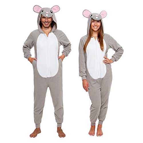 Slim Fit Adult Onesie - Animal Halloween Costume - Plush Fruit One Piece Cosplay Suit for Women and Men by FUNZIEZ!