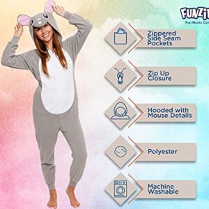 Slim Fit Adult Onesie - Animal Halloween Costume - Plush Fruit One Piece Cosplay Suit for Women and Men by FUNZIEZ!