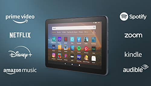 Certified Refurbished Fire HD 8 Plus tablet, HD display, 64 GB, (2020 release), our best 8" tablet for portable entertainment, Slate