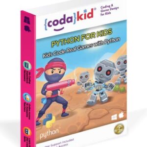 Code Python, Award-Winning STEM Courses, Coding for Kids, Ages 10+ with Online Mentoring Assistance, Learn Computer Programming and Code Amazing Games with Python (PC & Mac) (Box Art Varies)