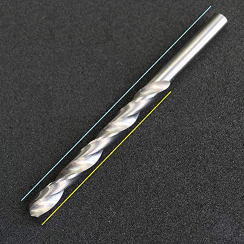 2/Pack Solid Carbide Drill Bit for Hardened Steel Hard Ness HRa 91.3 Aerospace Standard K20 Tungsten Carbide Jobber Length Twist Drill for Metal 118 Degree Four Facet Point Fractional Size (3/32")