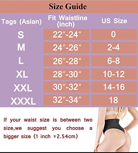 Jenbou Thong Shapewear Tummy Control Panties Body Shaper for Women Butt Lifter Waist Trainer Seamless Slimmer Panty Nude