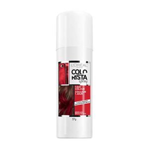 l’oréal paris colorista 1-day washable temporary hair color spray, red, 2 ounces