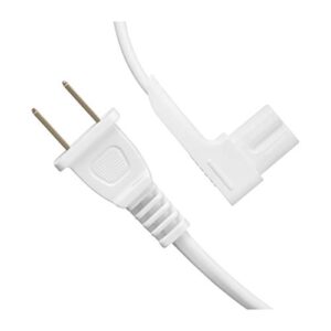 Vebner 16-Foot 2-Pack Power Cord Compatible with Sonos One, Sonos One SL, Sonos Play-1 Speakers - Power Plug Cable (Extra Long, White)