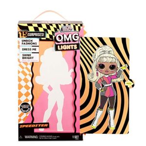 L.O.L. Surprise! O.M.G. Lights Speedster Fashion Doll with 15 Surprises, Multicolor