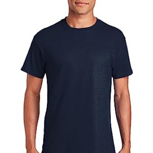 Gildan Men's Crew T-Shirts, Multipack, Style G1100, Navy/Charcoal/Cardinal Red (5-Pack), Medium