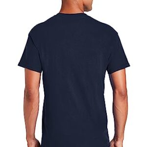 Gildan Men's Crew T-Shirts, Multipack, Style G1100, Navy/Charcoal/Cardinal Red (5-Pack), Medium