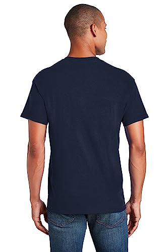 Gildan Men's Crew T-Shirts, Multipack, Style G1100, Navy/Charcoal/Cardinal Red (5-Pack), Medium