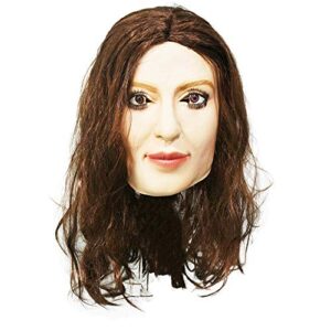 female full head human latex mask lady halloween costume woman face crossdressing sissy cosplay party fancy dress multicoloured