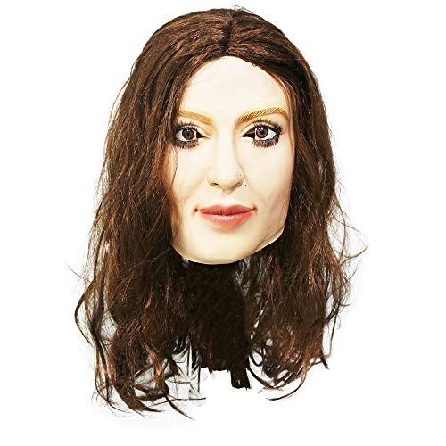 Female Full Head Human Latex Mask Lady Halloween Costume Woman Face Crossdressing Sissy Cosplay Party Fancy Dress Multicoloured