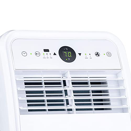 Newair Portable Air Conditioner & Dehumidifier | 8,000 BTU | Compact White Portable AC | Portable Fan With 3 Cooling Modes Window Air Conditioner | Small A/C Swamp Cooler With Remote