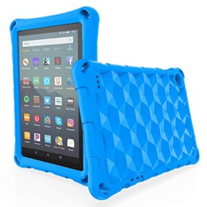 fire 7 tablet case for kids,not compatible with 2022 new, oqddqo extra thick protective layer double-layer shockproof in four corners compatible with 9/7/5th generation 2019/2017/2015 release (blue)