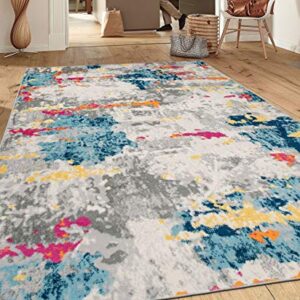 Rugshop Sky Collection Transitional Abstract Area Rug 7'10" x 10' Multi