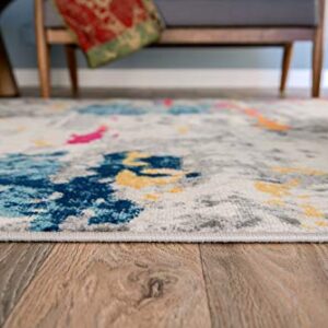 Rugshop Sky Collection Transitional Abstract Area Rug 7'10" x 10' Multi