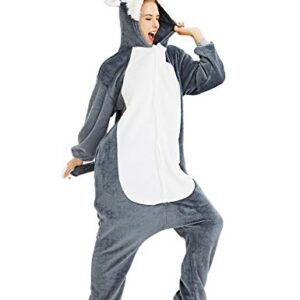 Très Chic Mailanda Adult Unisex Animal Pajamas for Women Men Onesie Sleepwear Halloween Cosplay Costume Medium