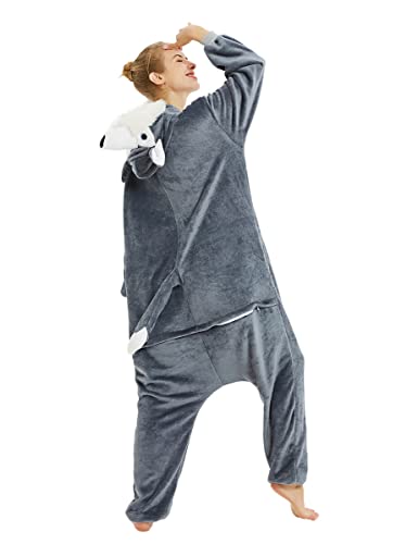 Très Chic Mailanda Adult Unisex Animal Pajamas for Women Men Onesie Sleepwear Halloween Cosplay Costume Medium