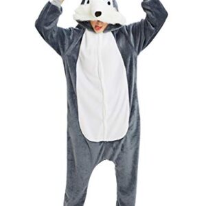 Très Chic Mailanda Adult Unisex Animal Pajamas for Women Men Onesie Sleepwear Halloween Cosplay Costume Medium