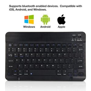 BoxWave Keyboard Compatible with Amazon Fire HD 10 (9th Gen 2019) - SlimKeys Bluetooth Keyboard, Portable Keyboard with Integrated Commands for Amazon Fire HD 10 (9th Gen 2019) - Jet Black