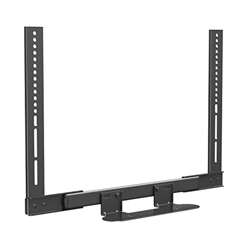 Mounting Dream Soundbar Mount with Easy Access Design for SONOS Beam, SoundBar Bracket with Sliding Block Fits TV up to VESA 600x400mm, Compatible with The Beam Constructed of Duty Aluminum Profile