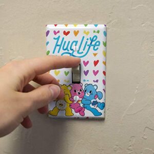 Care Bears: Unlock the Magic Hug Life Plastic Wall Decor Toggle Light Switch Plate Cover