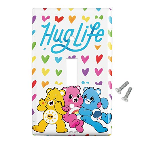 Care Bears: Unlock the Magic Hug Life Plastic Wall Decor Toggle Light Switch Plate Cover