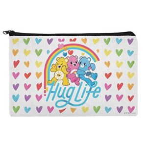 graphics & more care bears: unlock the magic hug life makeup cosmetic bag organizer pouch