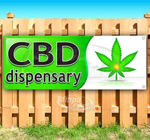 cbd dispensary banner 13 oz | non-fabric | heavy-duty vinyl single-sided with metal grommets