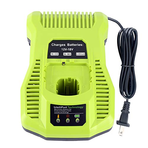 Swidan P117 18Volt Battery Charger for Ryobi One+ Plus P100 P108 P104 Lithium&Ni-cad Ni-Mh 12V MAX and 18V MAX Battery