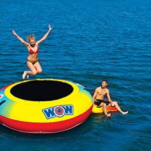 WOW Sports World of Watersports Inflatable Bounce Pad, 4Ft Bouncing Area, Yellow, 20-2030