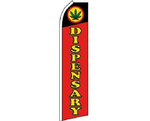 Dispensary SWOOPER Flag (Mount and Poles are Not Included)