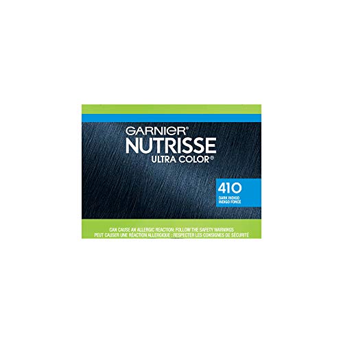 Garnier Nutrisse Ultra Nourishing Hair Color Creme with Triple Oils, Permanent Dye for 100% Gray Coverage, Blue Curaçao IN2 (Packaging may vary)