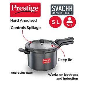 TTK Prestige SVAHA5 Prestige Svachh Pressure Cooker HA 5 L, 5-Liter, Black