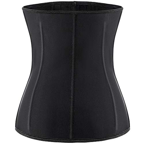 ECOWALSON Waist Trainer for Women Corset Cincher Body Shaper Girdle Trimmer with Steel Bones Extender