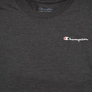 Champion mens Classic T-shirt, Left Chest Script T Shirt, Granite Heather-y08160, X-Large US