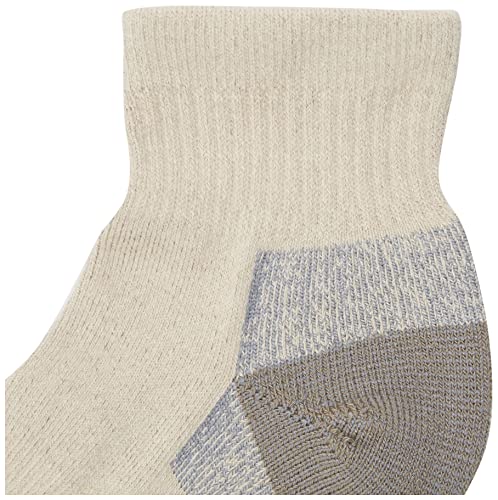 Merrell unisex adult Men's and Women's Moab Hiking Midweight Cushion - Coolmax Moisture Management Arch Casual Sock, Tan, M L Men s 9.5-12 Women 10-13 US