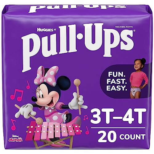 Pull-Ups Girls' Potty Training Pants, Size 5, 3T-4T, 20 Ct