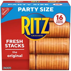 ritz crackers flavor party size box of fresh stacks 16 sleeves total, original, 23.7 ounce, 16 count (pack of 1)