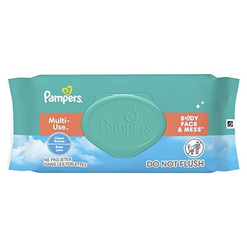 Pampers Baby Wipes Multi-Use Clean Breeze 1X Pop-Top Pack 56 Count