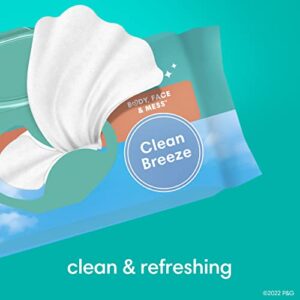 Pampers Baby Wipes Multi-Use Clean Breeze 1X Pop-Top Pack 56 Count